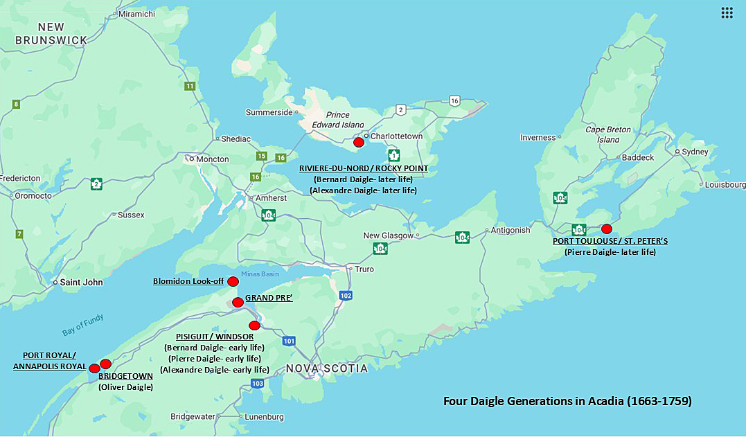 Tracing my Acadian Roots, Part 2: Daigles in Le Grand Dérangement ...